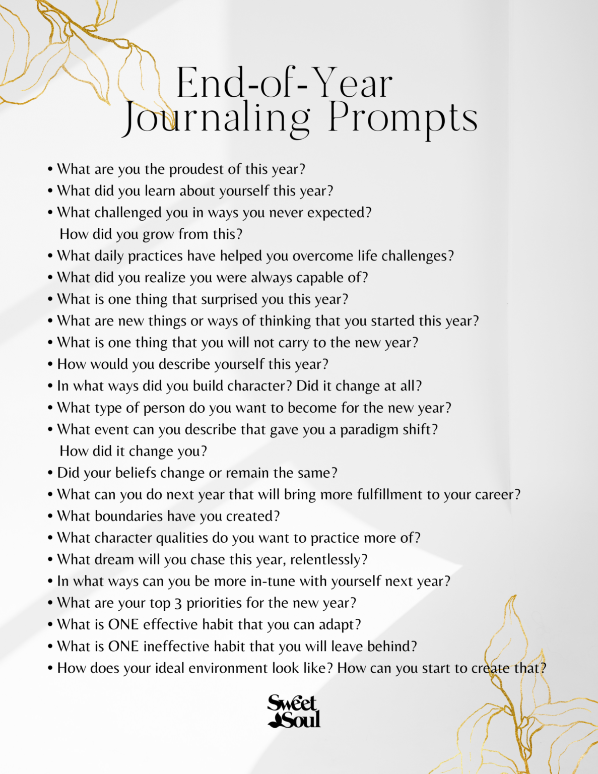Journaling Prompts for Beginners | Sweet Soul by Dulce Candy